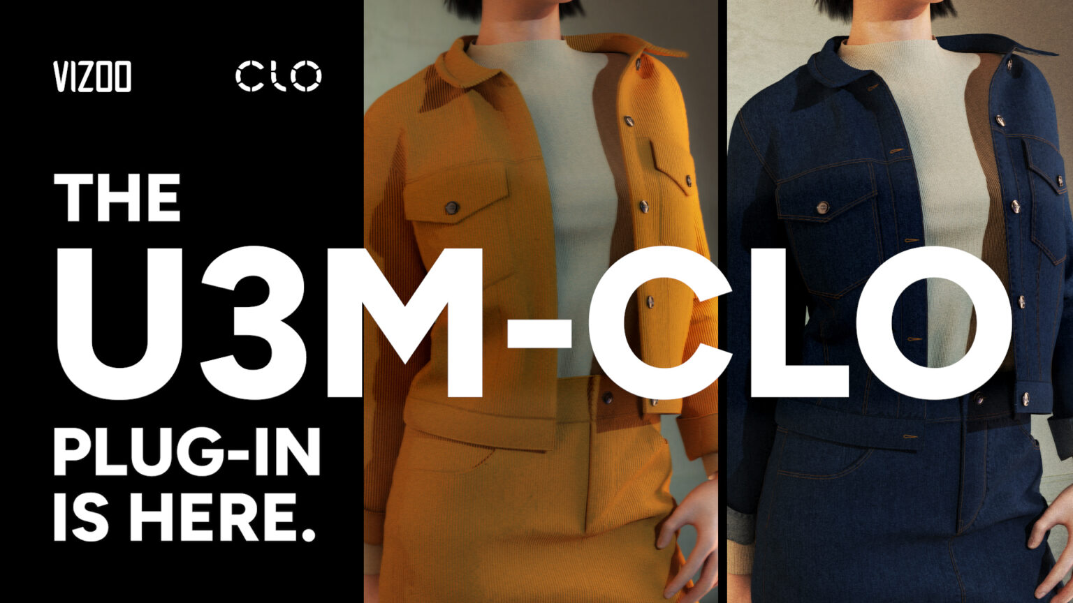 Vizoo & CLO Virtual Fashion Announce Plug-in for Seamless U3M Material ...